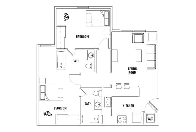 Callaway Villas, College Station Student Housing | Amber