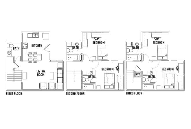 Callaway Villas, College Station Student Housing | Amber