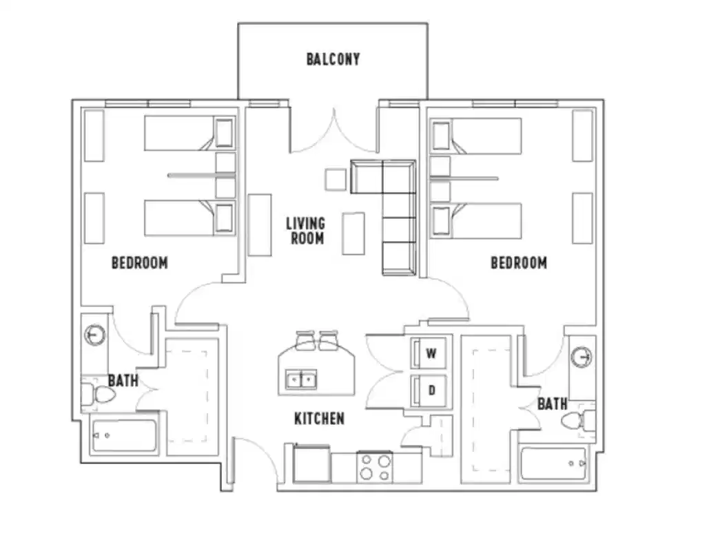 The Block Austin, West Campus Apartments, TX | Amber