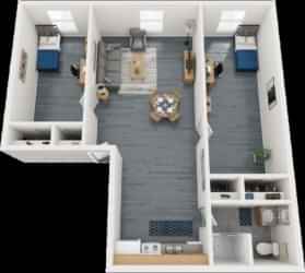 Illini Tower, UIUC Student Housing | Amber